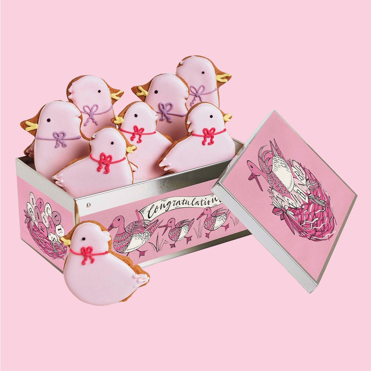 Personalised Baby Girl Biscuit Tin | Biscuit Tin | Biscuiteers