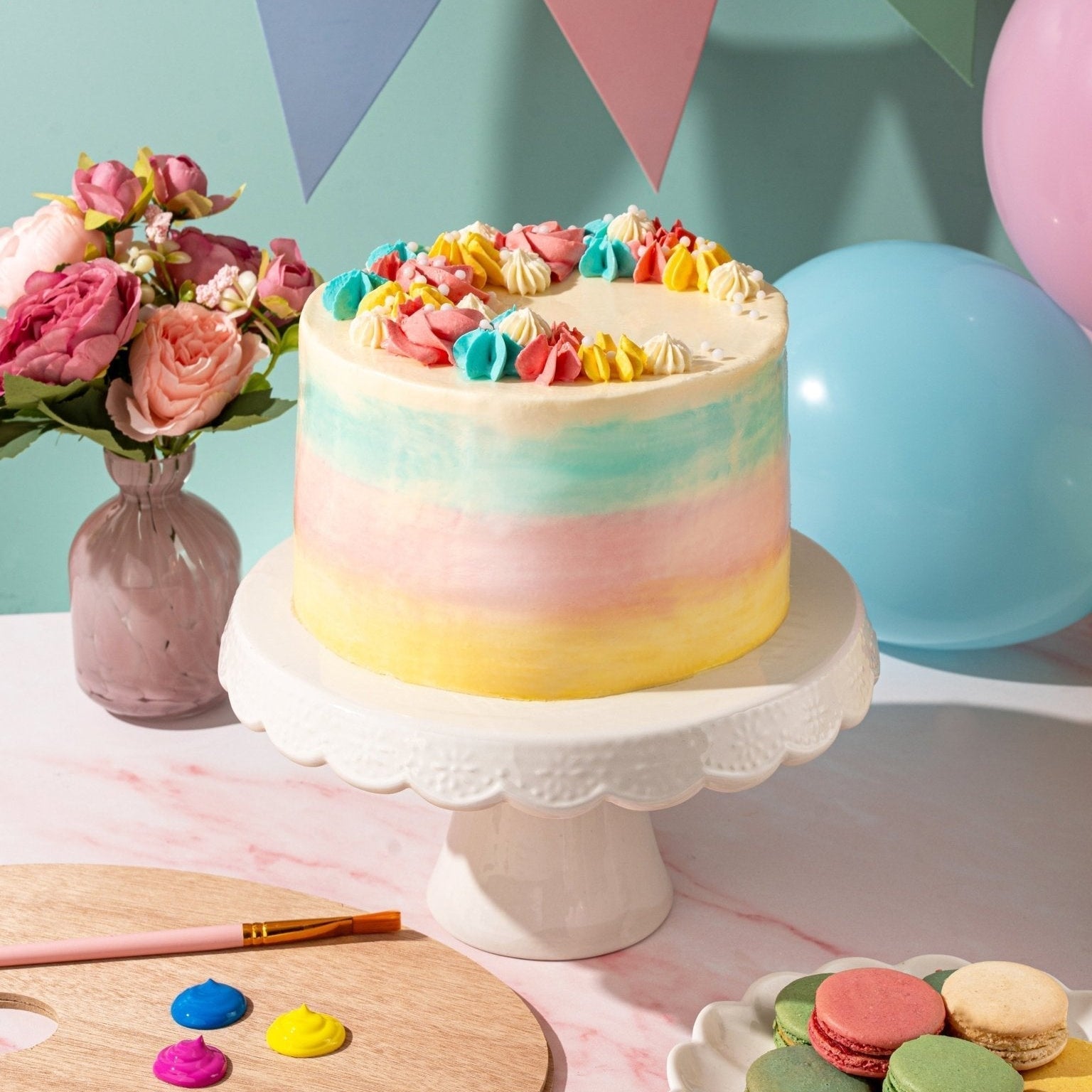 Patisserie Valerie Pastel Dream Celebration Cake | Celebration Cake ...